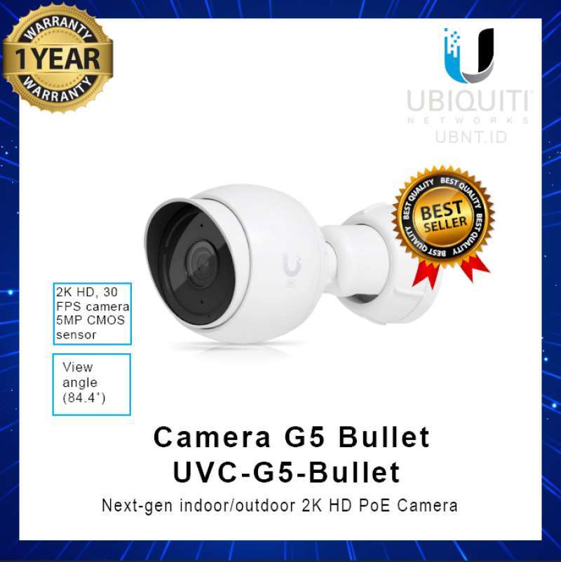 Promo Ubiquiti UVC-G5-Bullet Camera G5 Bullet Diskon 23% di Seller ...