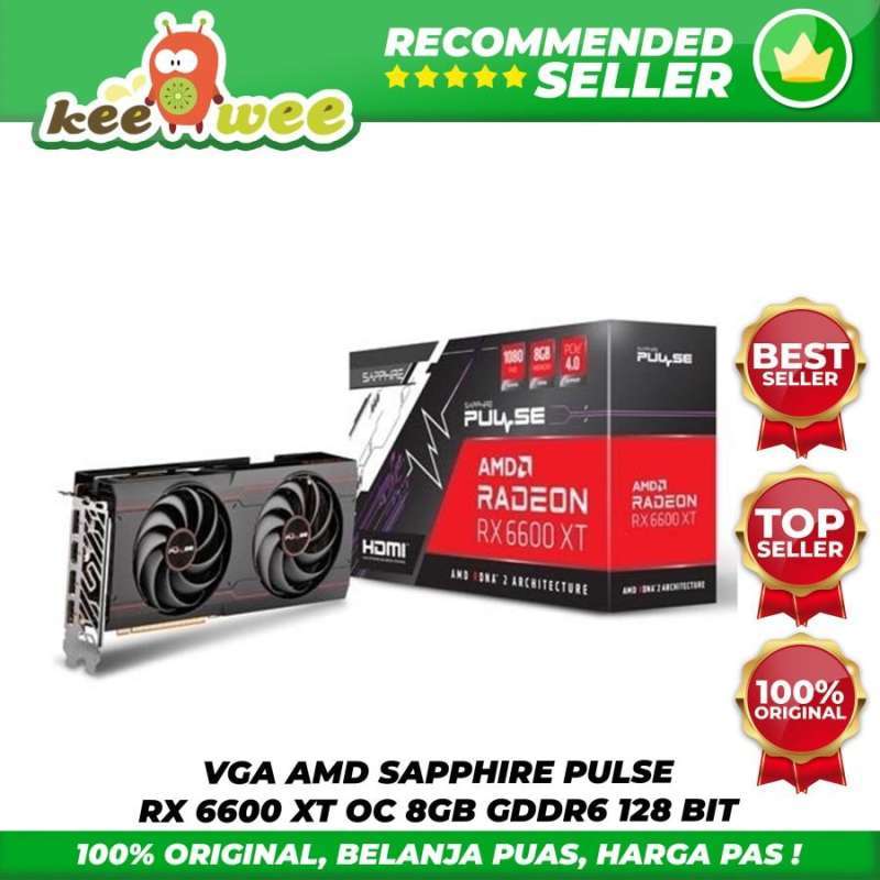 Jual VGA AMD SAPPHIRE PULSE RX 6600 OC 8GB GDDR6 128 BIT di Seller ...