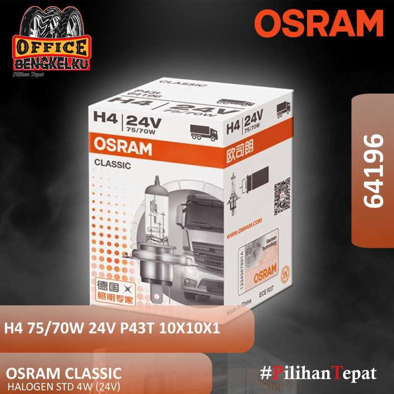 Jual Osram Lampu Utama Lampu Depan Halogen Truck Fuso Hino Dutro H4 75 ...