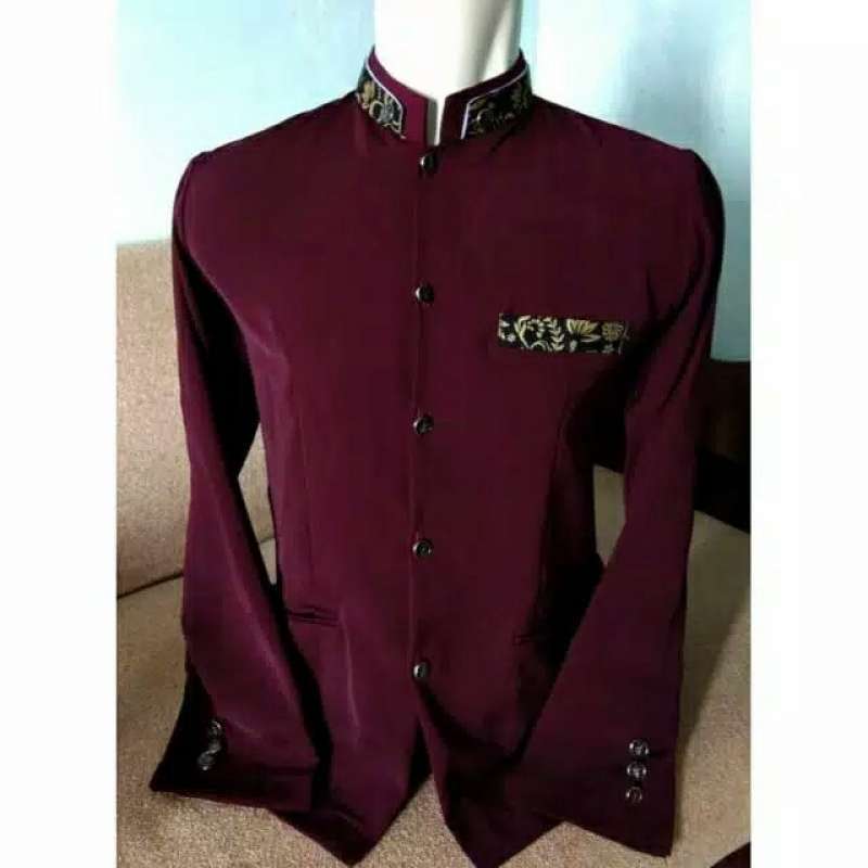 Promo Jasko Marun Krah Dan Saku Batik Diskon 17% di Seller Mentari ...