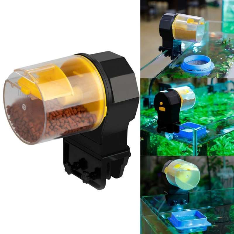 Promo Alat Pemberi Pakan Ikan Otomatis Dispenser Makanan Makan Ikan Aquarium Diskon 33 Di