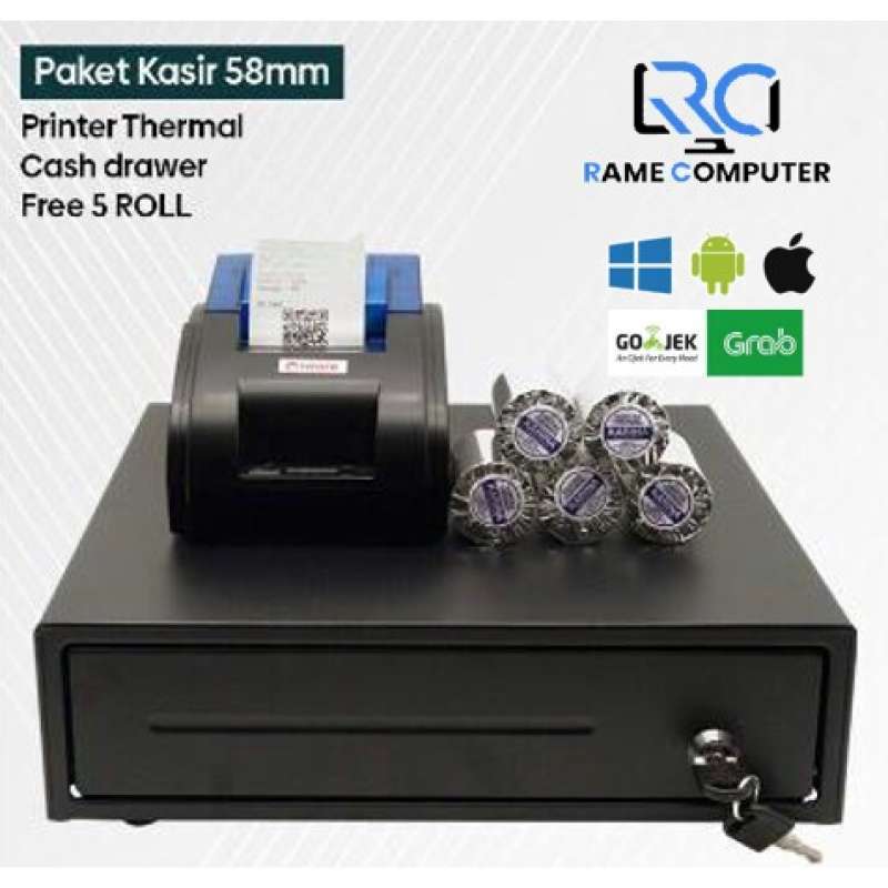 Jual Paket Kasir Android Printer Bluetooth / Cash Drawer / Free Kertas ...