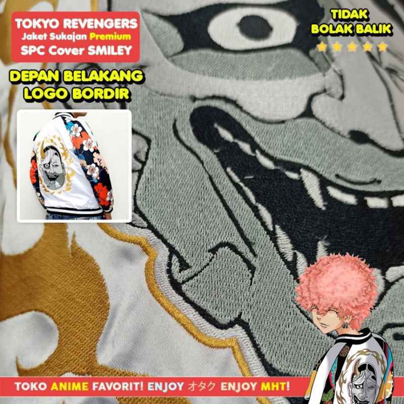 Jual Jaket Smiley Nahoya Kawata Tokyo Revengers Cover Sukajan Anime ...