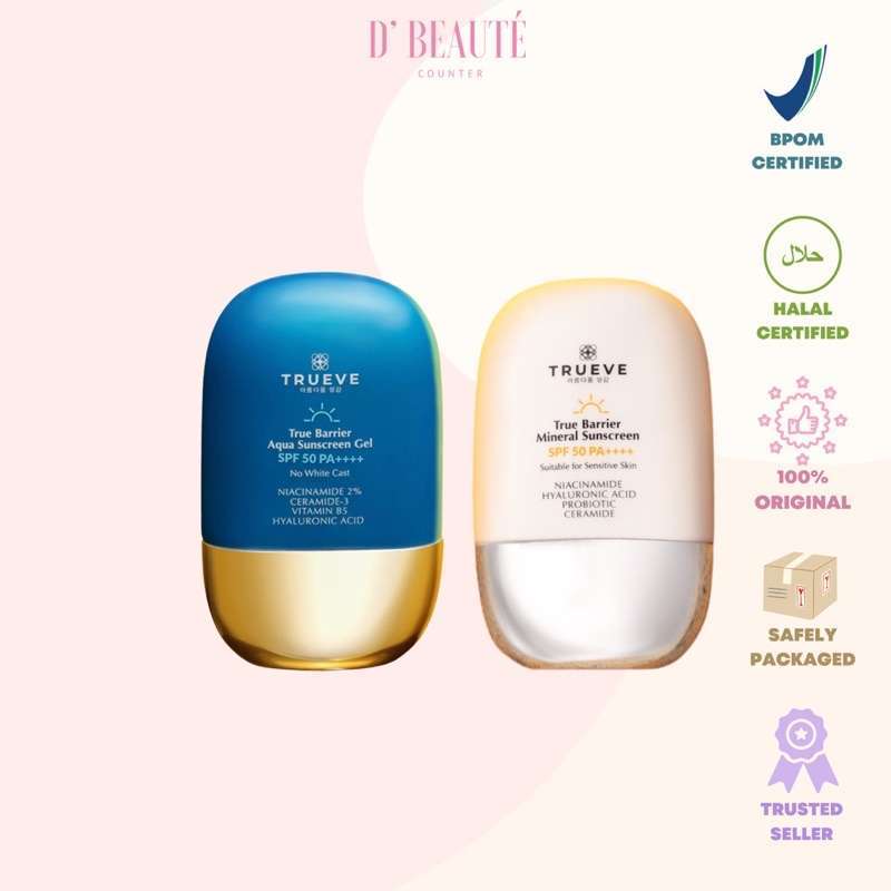 Promo Trueve True Barrier Aqua Sunscreen Gel / True Barrier Mineral ...