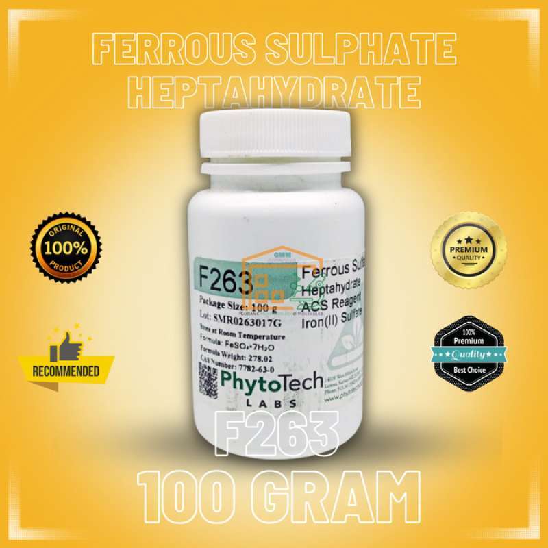 Jual Ferrous Sulphate Heptahydrate/iron(ii) Sulfate | Feso4.7h2o, 100 ...