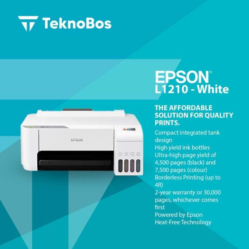 Promo Epson Ecotank L1210 Ink Tank Printer - Putih Diskon 6% di Seller ...