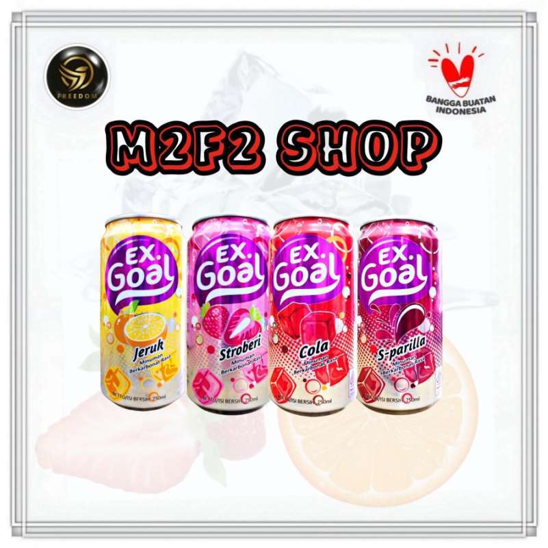 Promo Ex Goal Minuman Berkarbonasi Soda Kaleng | Can - 250 Ml (kemasan ...
