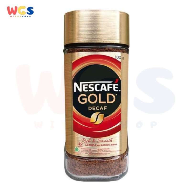 Jual Nescafe Gold Decaf Rich Smooth Arabica & Robusta Instant Coffee ...