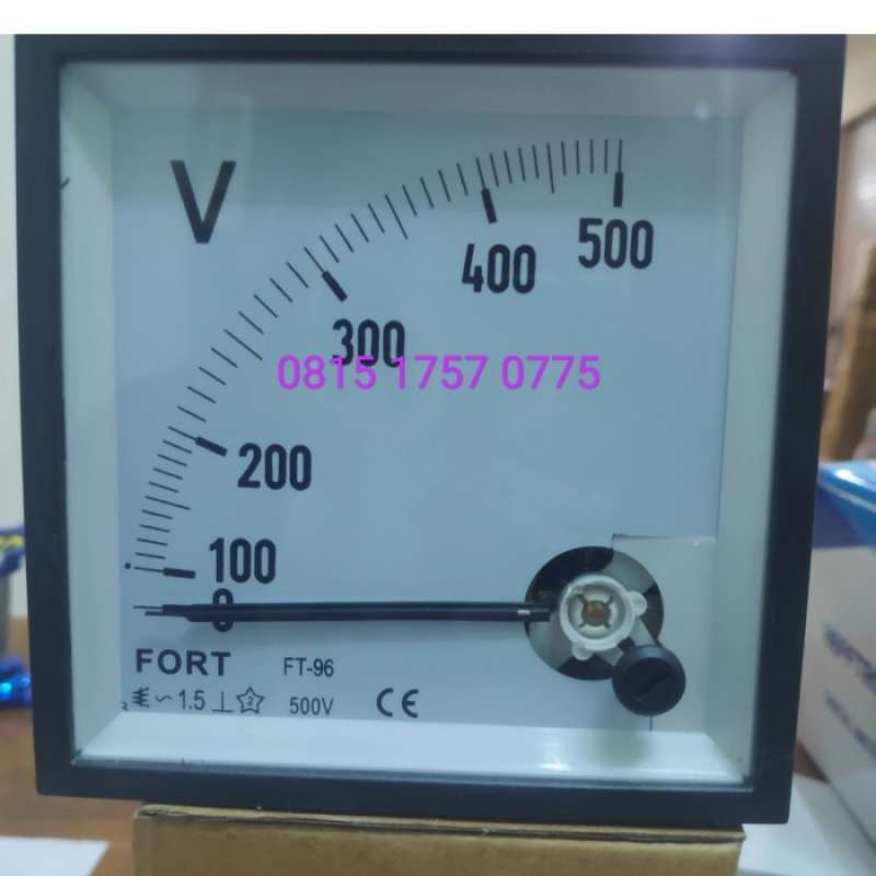 Promo Volt Meter/Panel Meter 300V Dan 500V 96X96 Ft-96V Fort Diskon 17% ...