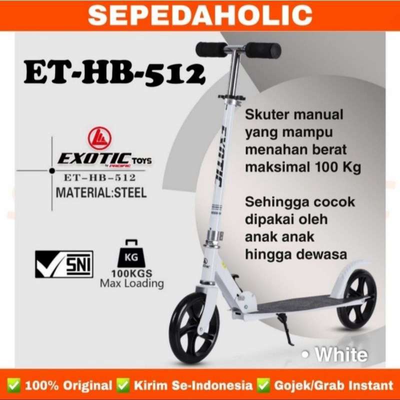 Promo Scooter EXOTIC ET HB 511 / 512 / 513 ST 2022 Skuter Otoped Anak ...