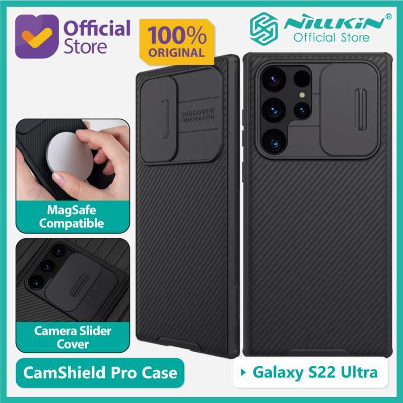 Jual Case Samsung Galaxy S22 Ultra Nillkin CamShield Pro Magnetic MagSafe Camera Cover Slide ...