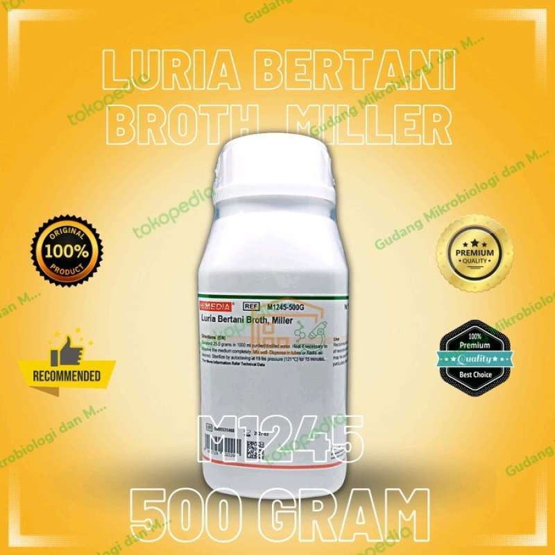Promo Luria Bertani Broth, Miller (Powder) - Media Mikrobiologi, 500 ...