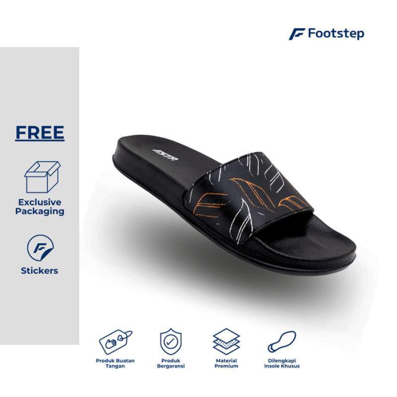Promo Sandal Pria Slide Footstep Footwear - Sandal Slide Hopper - 40 ...