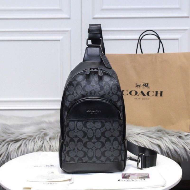 Promo Tas Men Houston Signature Sling Pack Black Original 39942 Diskon ...