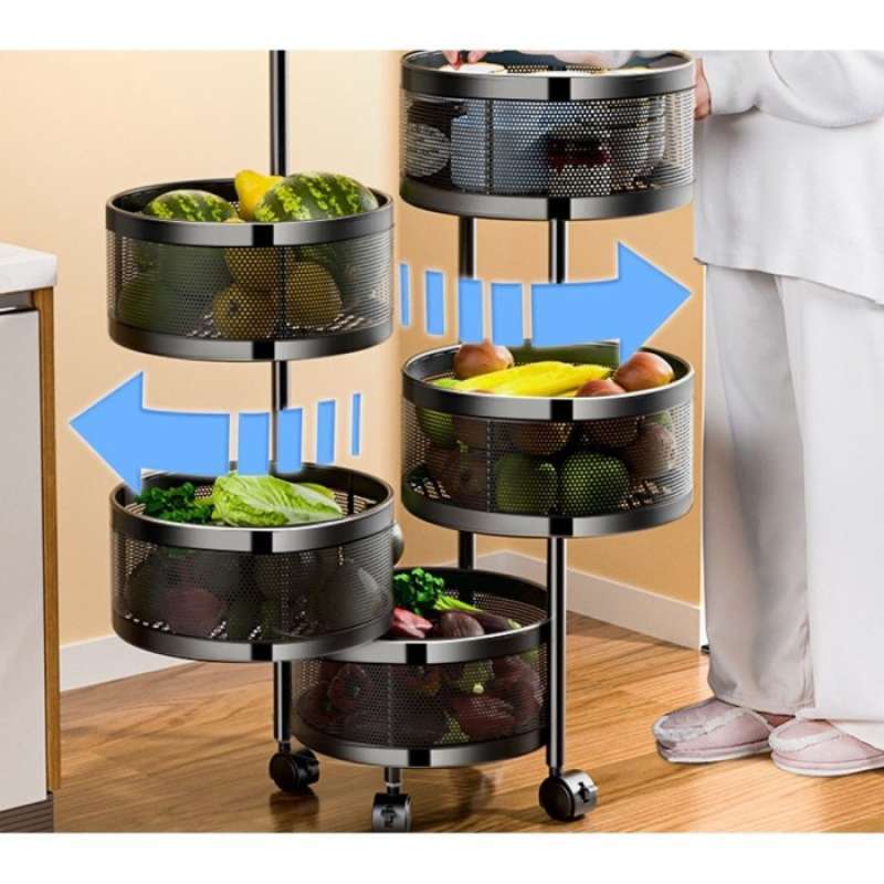 Promo RAK BUMBU SUSUN PUTAR BESI DAPUR SERBAGUNA TINGKAT TITAN GALAXY ...