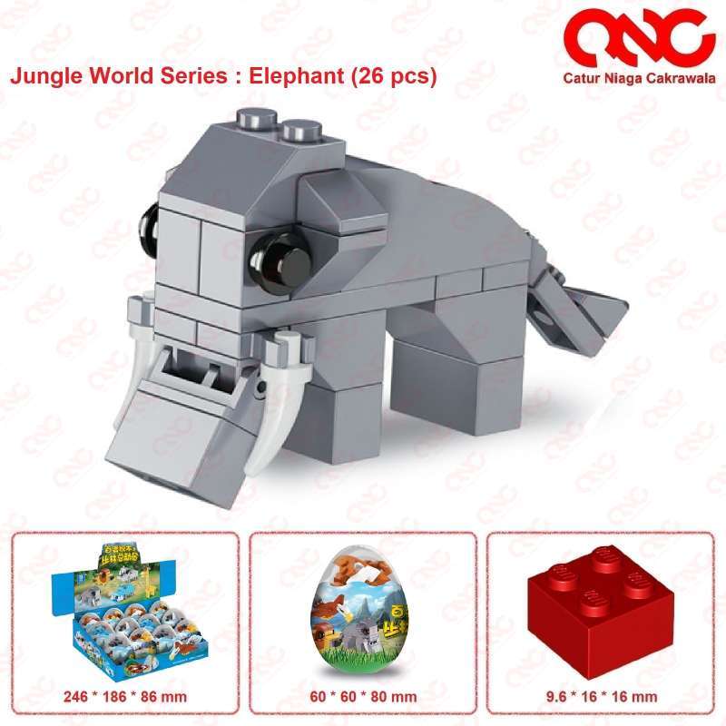 Jual Cnc Brick & Block - Jungle Animal Series , Lego Compatible ( Gacha ...