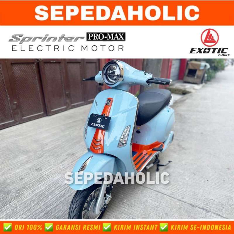 Promo Sepeda Motor Listrik Exotic Sprinter Pro Max 1200 Watt Electric E ...