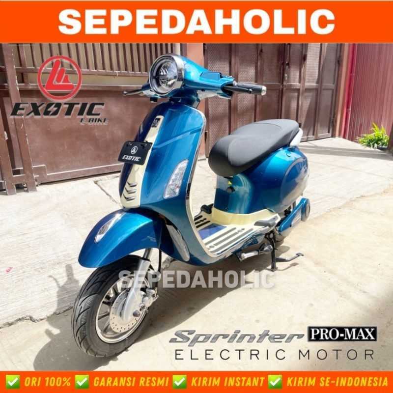 Promo Sepeda Motor Listrik Exotic Sprinter Pro Max 1200 Watt Electric E ...
