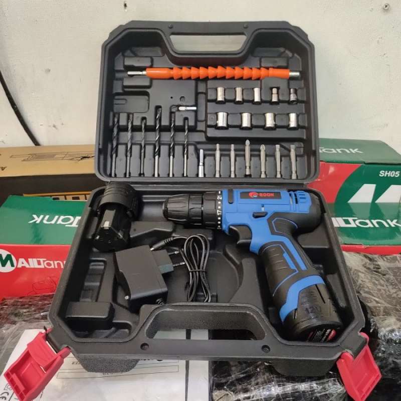 Promo Mesin Bor Cordless Charge Edon 12V Lithium Lv3-1210 Koper 2 ...