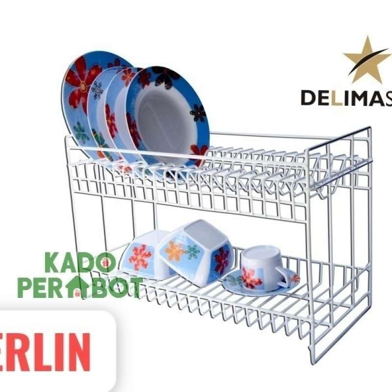 Jual Rak Piring Gelas Delima Star Berlin-Rak Piring Gelas Kawat 2 Susun ...