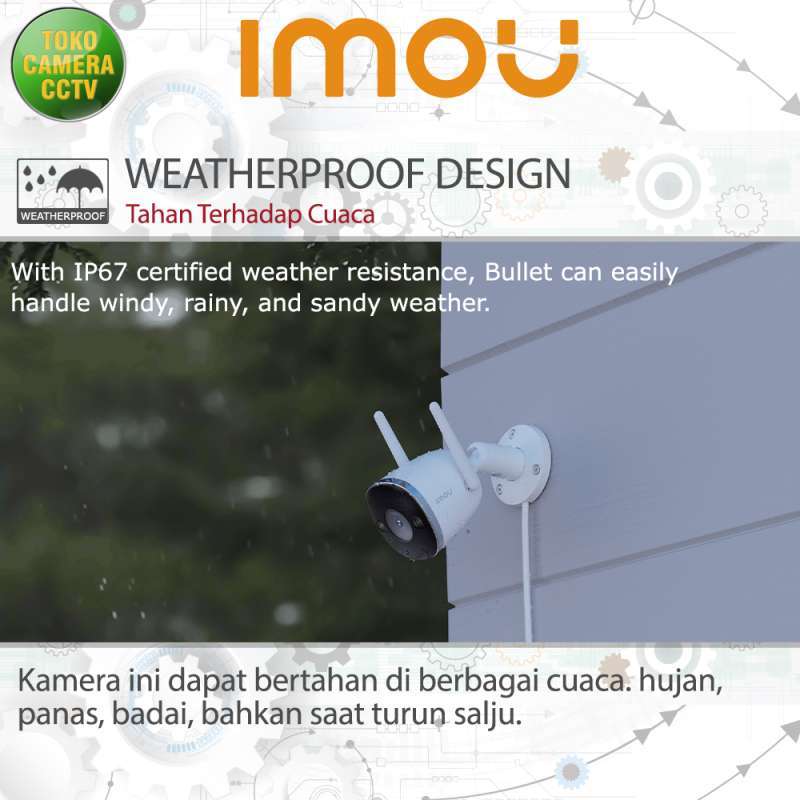 Jual Imou Bullet Poe Ipc-f22ea Kamera Ip Camera 2mp Dahua Onvif Ip Cam ...