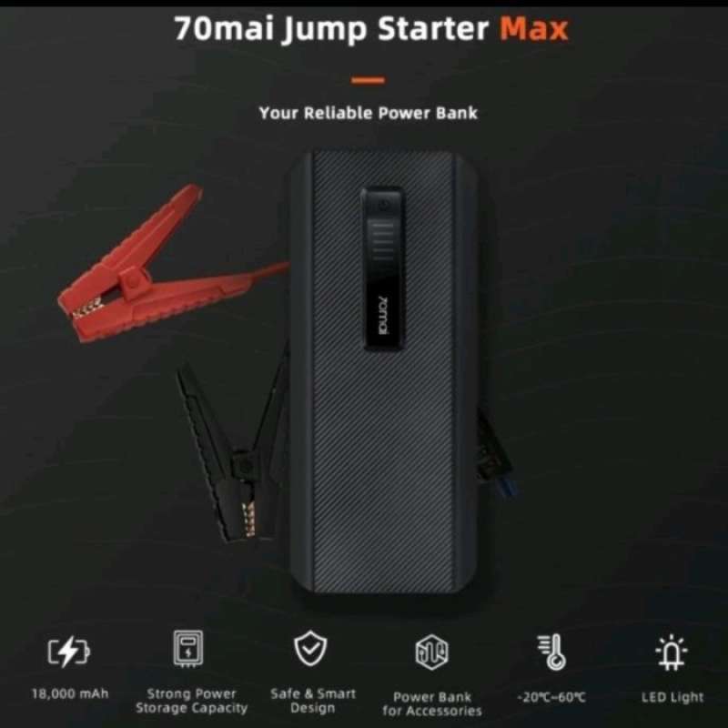 Jual 70mai Car Jump Starter Max 18000mah Jumper Mobil 100a Di Seller ...