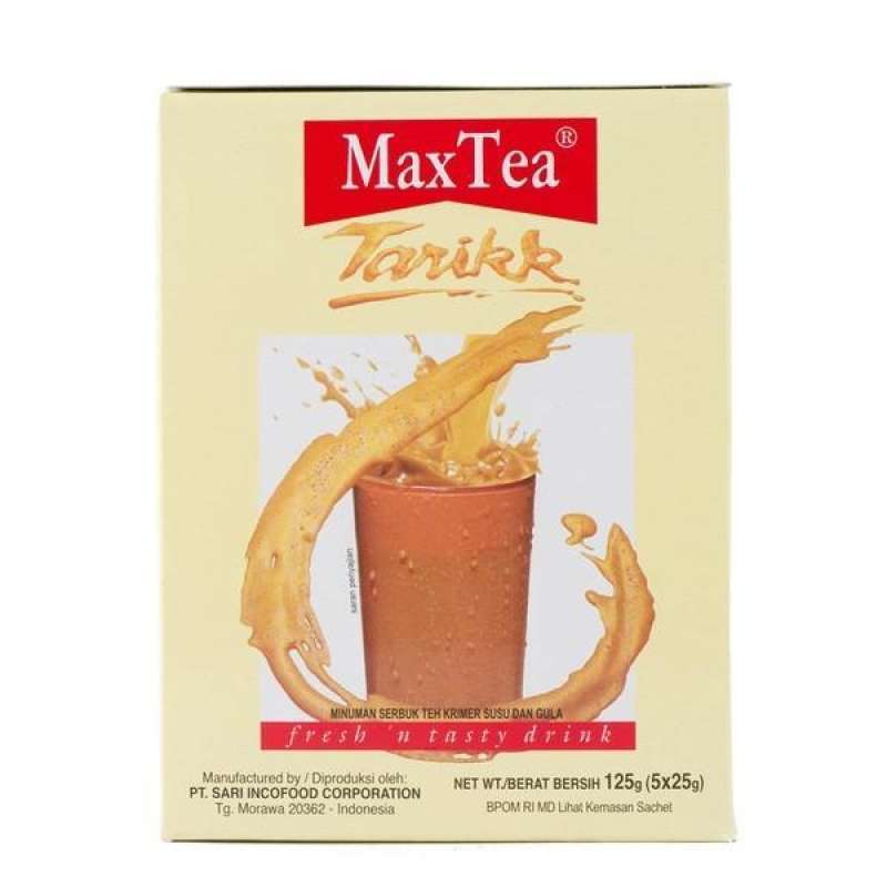 Jual Max Tea Tarik Serbuk Minuman Teh Tarikk Maxtea 5 Sachet Di Seller ...