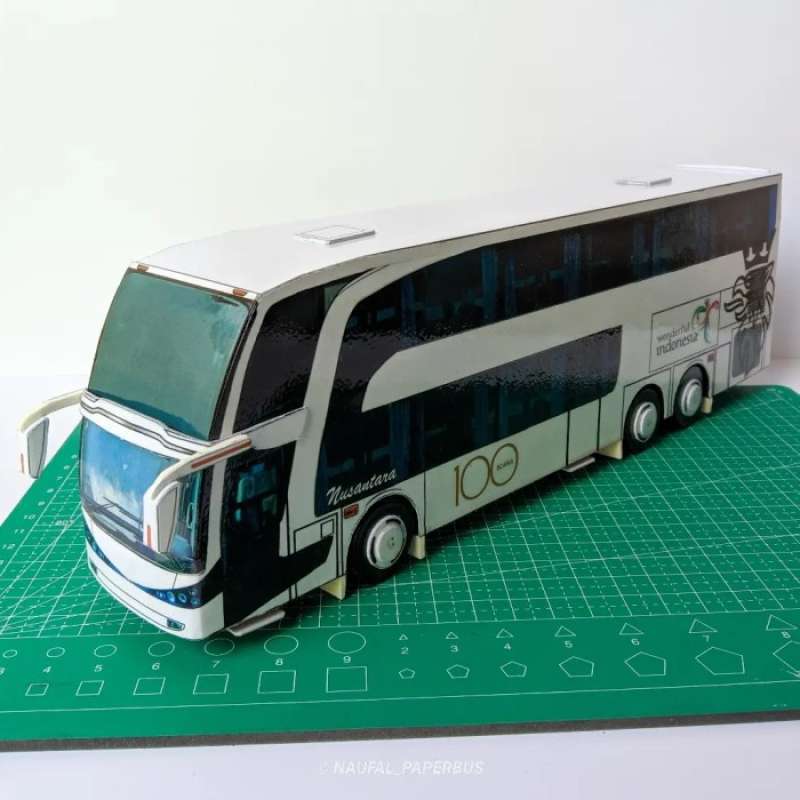 Promo miniatur papercraft bus double decker skala 50 Diskon 23% di ...