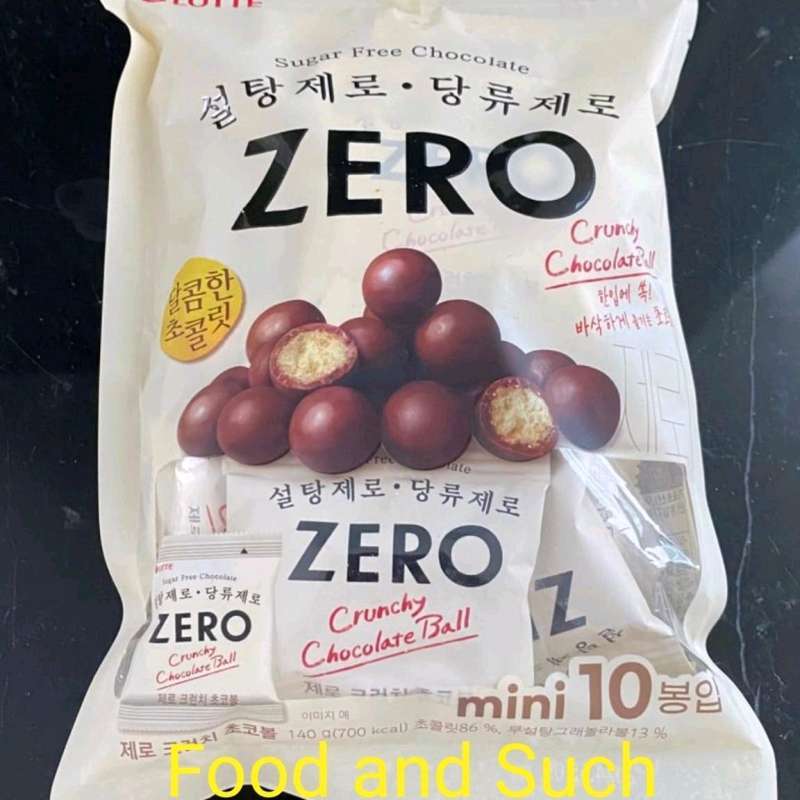 Jual Lotte Zero Sugar Free Chocolate Crunchy Chocolate Ball Di Seller ...
