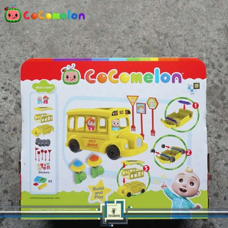 Jual Cocomelon School Bus Kit Fun Bricks Original Steam Stem Toys ...
