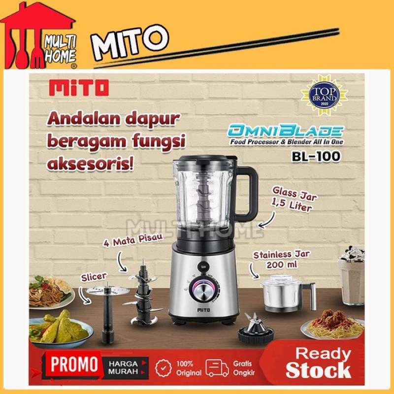 Jual Mito Food Processor Dan Blender Bl 100 / Bl100 Omni Blade di ...
