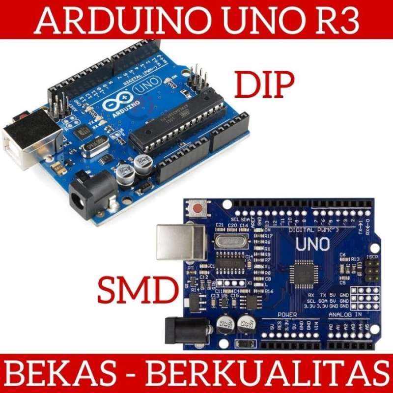 Jual Compatible Arduino Uno R3 Model Ic Dip Atmega 328p Microcontroller
