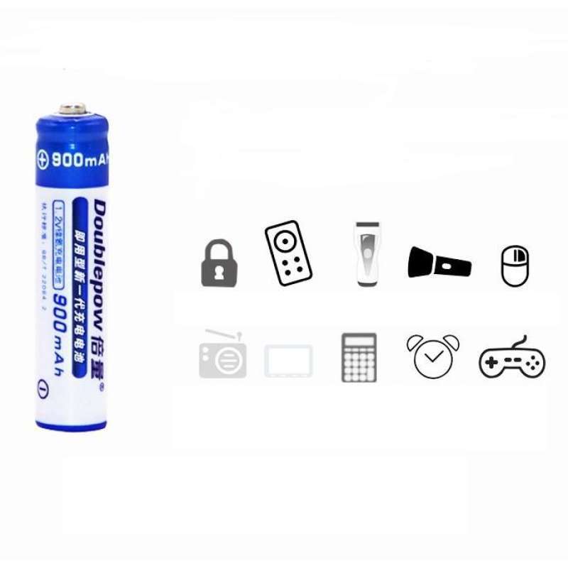 Jual DOUBLEPOW Battery Baterai Alkaline Rechargeable Cas AAA 900mAh 1 ...