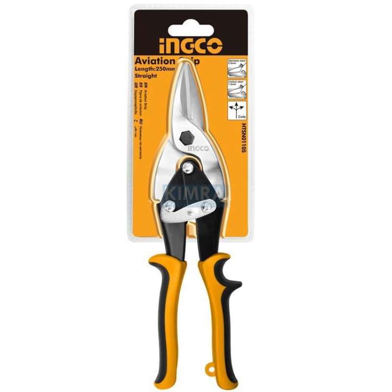 Jual Ingco Gunting Plat Stainless Puring Aviation Snip Ukuran 250mm 10 ...