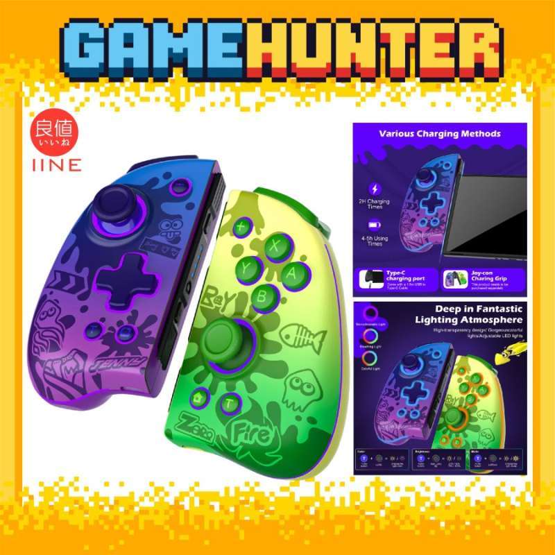 Jual IINE Joycon Pro Controller Wireless Splatoon - Nintendo Switch / Oled di Seller GameHunter ...