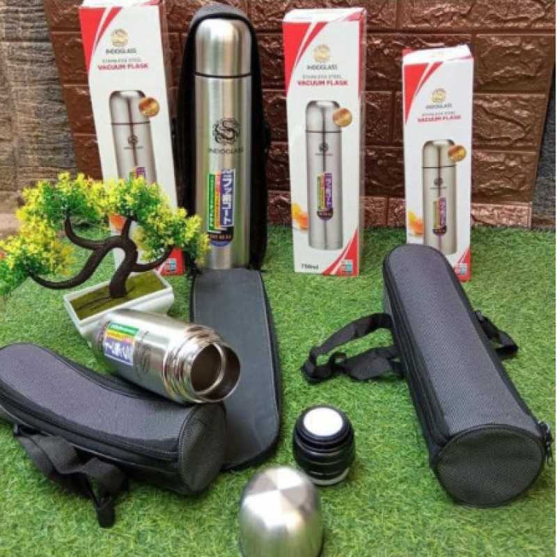 Jual Termos Air Minum Panas Stainless Steel Indoglass 1 L Termos Air ...