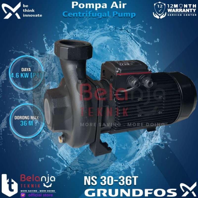 Promo Grundfos Mesin Pompa Air Transfer Sentrifugal Ns 30-36T 6 Meter 3Phase Diskon 17% di ...