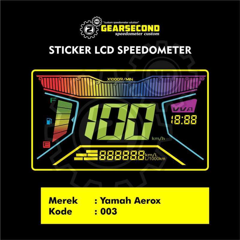 Jual Sticker LCD Speedometer Aerox - Gearsecond Speedometer - Sticker ...