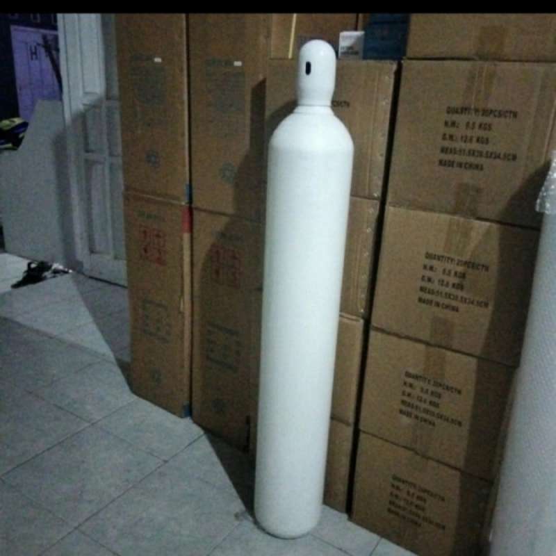 Jual Tabung Oksigen 6M3 / Kubik 40 Liter Full Isi Oxygen Medis - Putih ...