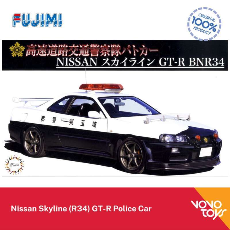 Jual Model Kit Fujimi 1/24 Nissan Skyline R34 Gt-r Police Car Di Seller ...