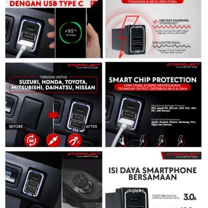 Jual Modul Obd Fast Charging Usb V2 Socket Toyota All New Innova Reborn ...