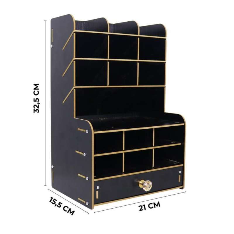 Jual Rak Penyimpanan Sparepart Tool HP Di Meja Kerja Model Kayu B-16 ...