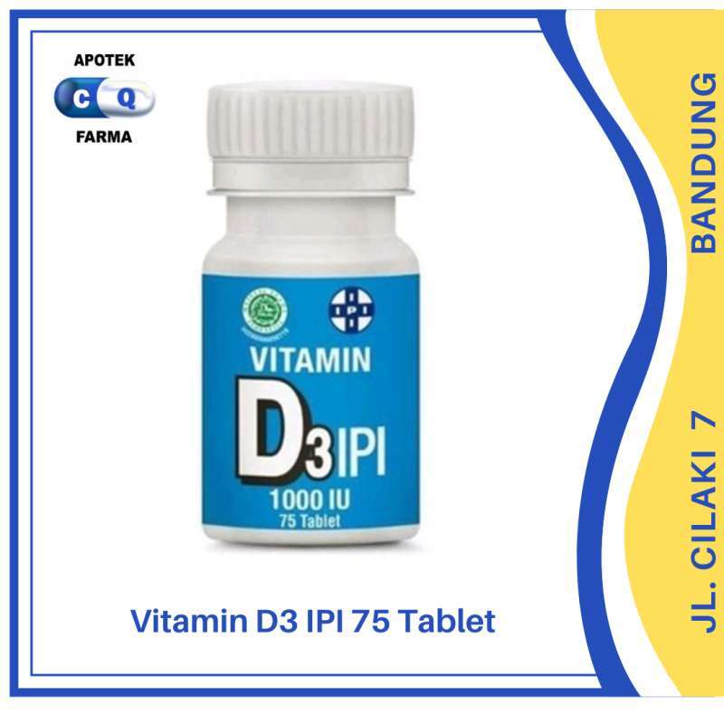 Jual Vitamin D3 Ipi Isi 75 Tablet Di Seller Apotek Cq Farma Store ...