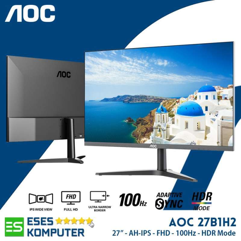 Jual Monitor AOC 27B1H2 27 LED IPS Full HD 100Hz Ultra-Slim di Seller ...