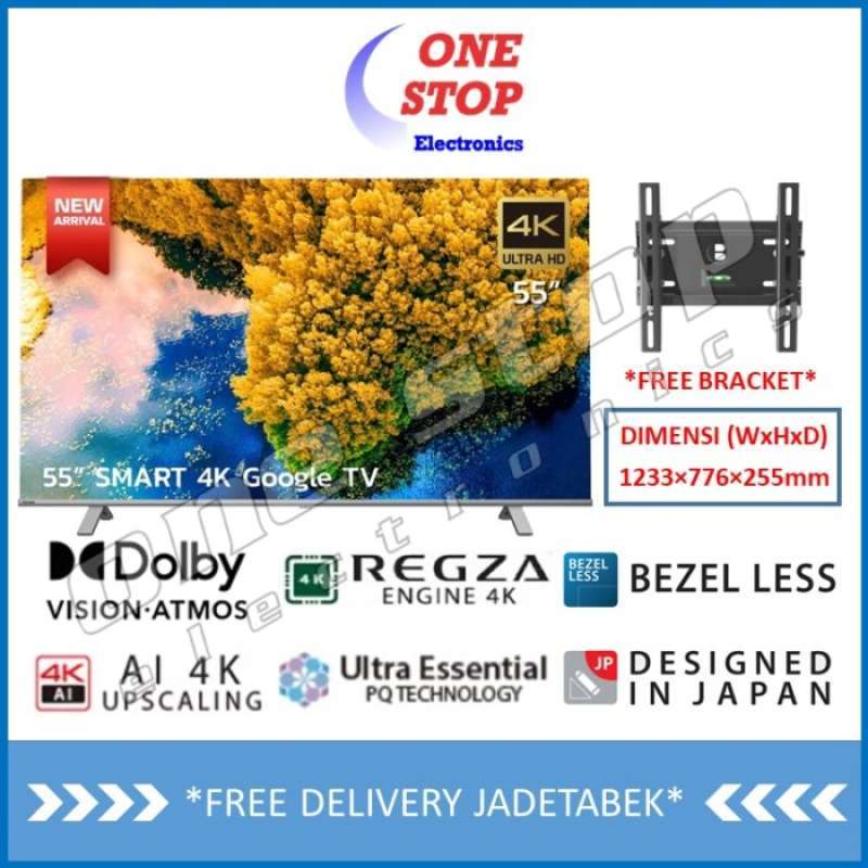 Promo Toshiba 55C350Kp 4K Uhd Hdr Smart Android Tv 55 Inch 55C350 C350 - 55C350LP Diskon 2% di ...