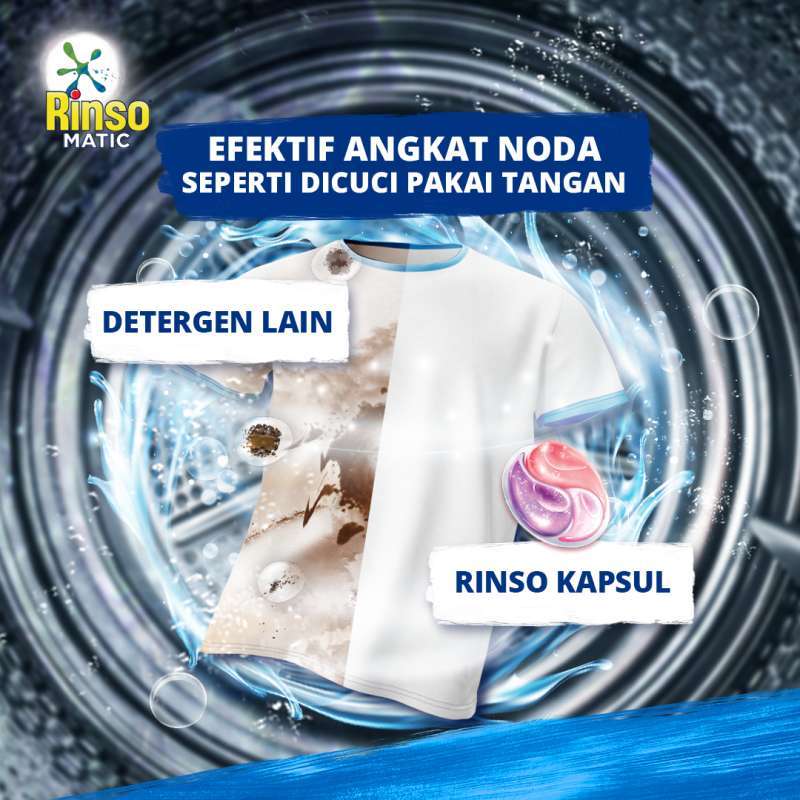 Promo Rinso Detergent Cair Capsule Konsentrat Deterjen Matic Kapsul ...