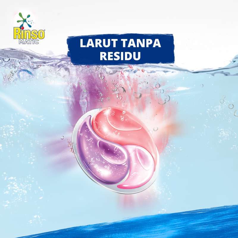 Promo Rinso Detergent Cair Capsule Konsentrat Deterjen Matic Kapsul ...