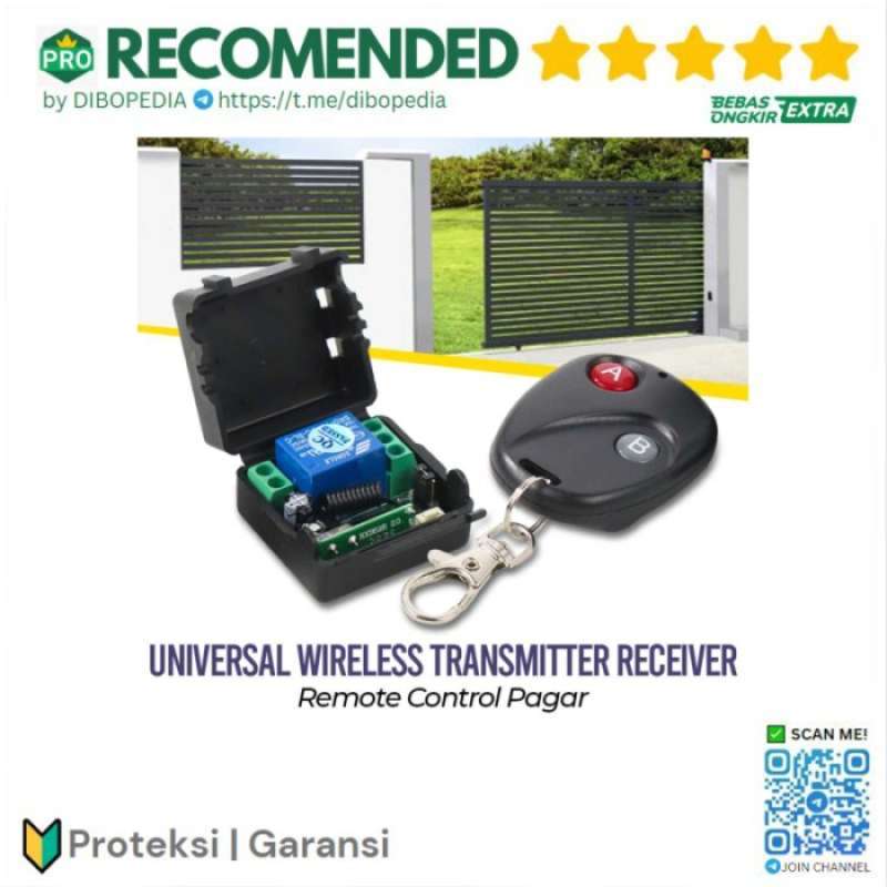 Promo Universal Wireless Transmitter Receiver Remote Control Pagar ...