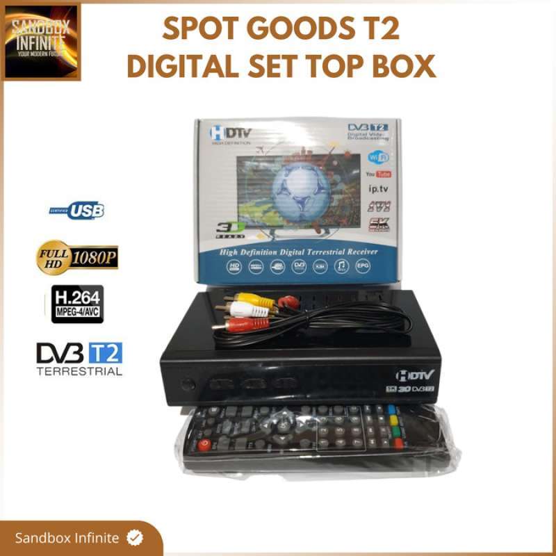 Jual Set Top Box Dvb T2 Digital 7 Tombol Receiver Tv Digital Mpeg 4 Stb ...