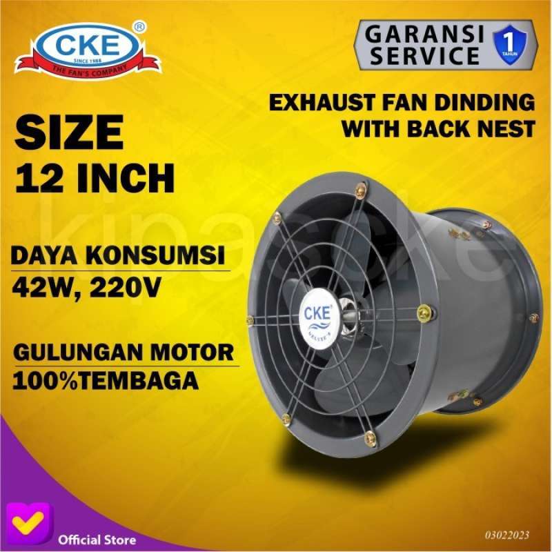 Promo Drum Fan 12 Inch CKE Drum Blower Tabung Axial Drum Blower Gedung ...